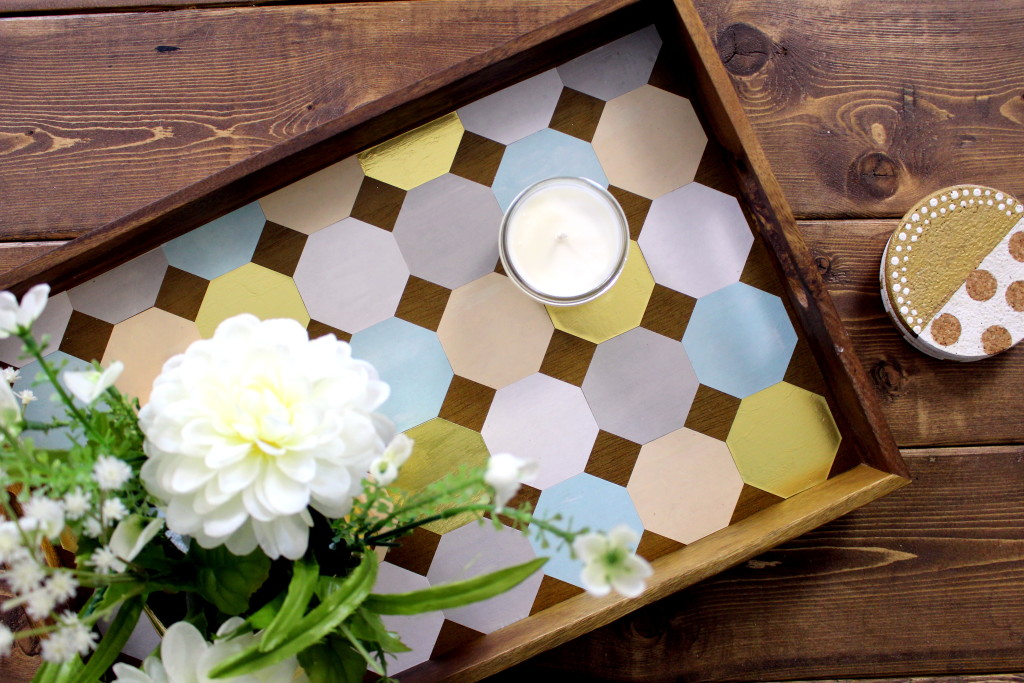 DIY // Geometric Serving Tray - Within the Grove