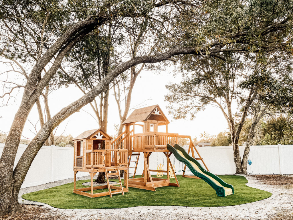 Outdoor Play Area with Turf Reveal - Within the Grove