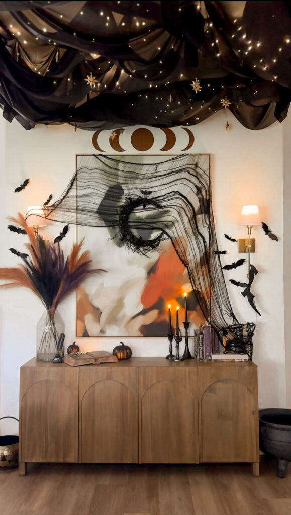 How to Create a Whimsical Halloween Entryway Display - Within the Grove
